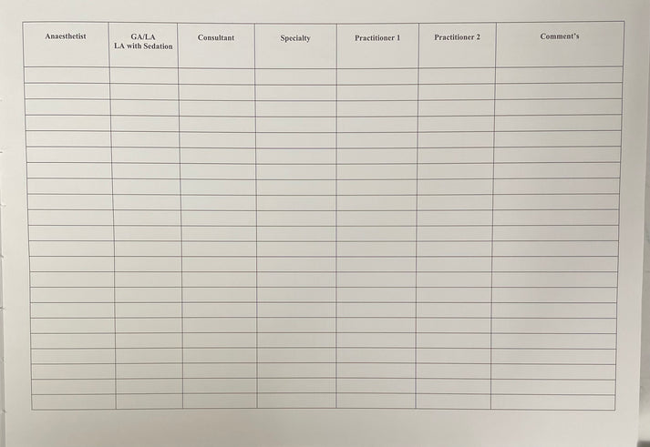 Operating Theatre Register