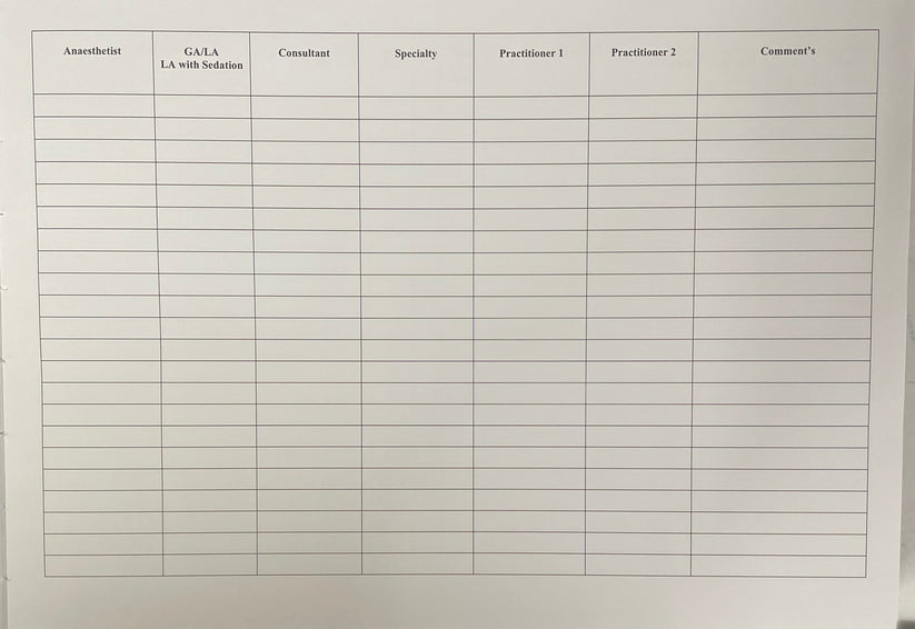 Operating Theatre Register