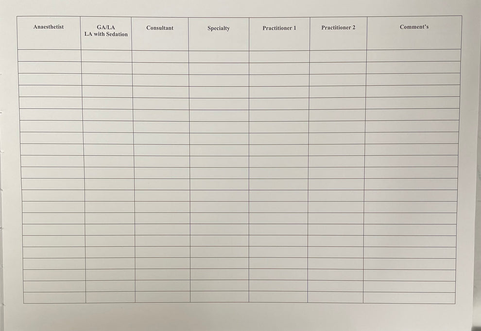 Operating Theatre Register